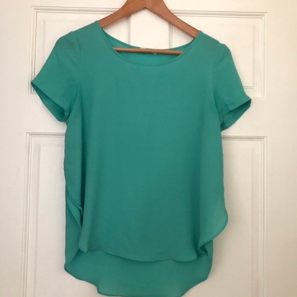 Lush | Tops | Lush Teal Blouse | Poshmark